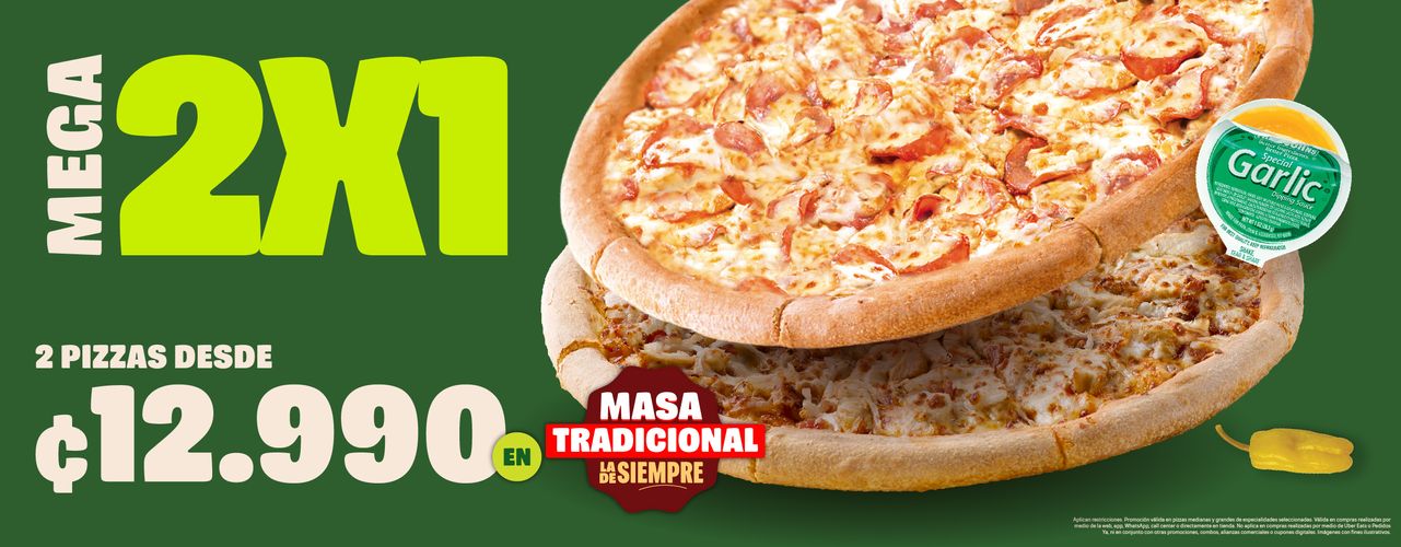 🥇 Pizzería Online » Pizza Delivery Papa John's Costa Rica