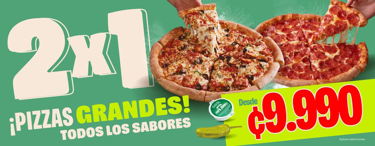 🥇 Pizzería Online » Pizza Delivery Papa John's Costa Rica